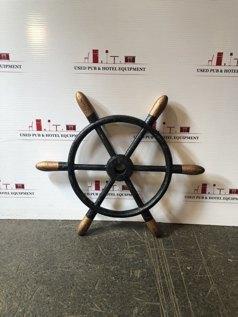 Steel ships wheel - Used Pub and Hotel Equipment